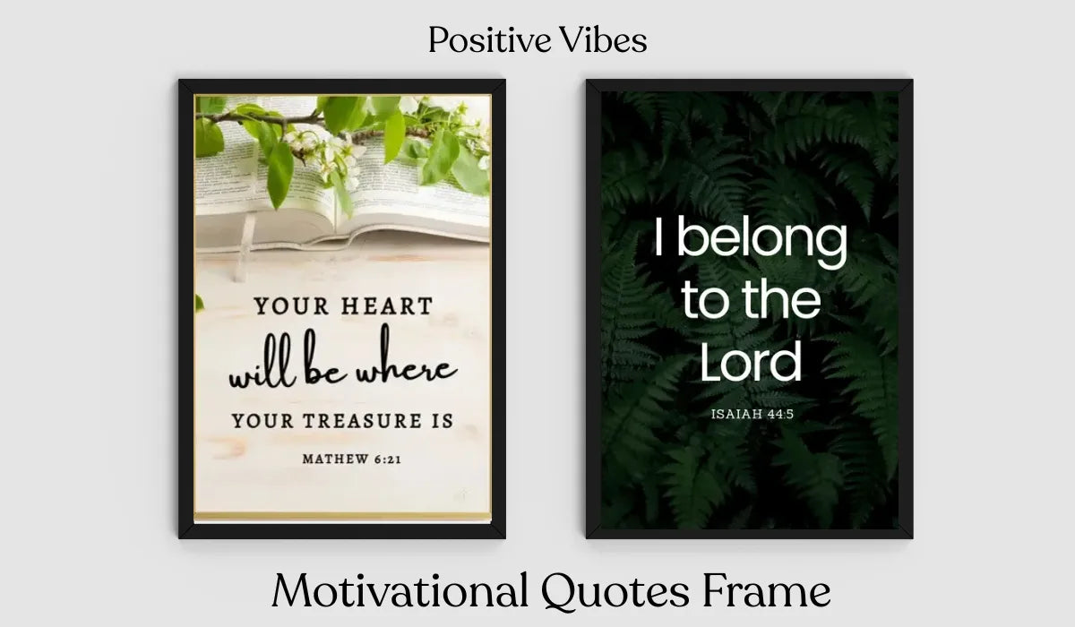 Motivational Quotes Frame for Home & Office | Positive Vibes – Finding ...