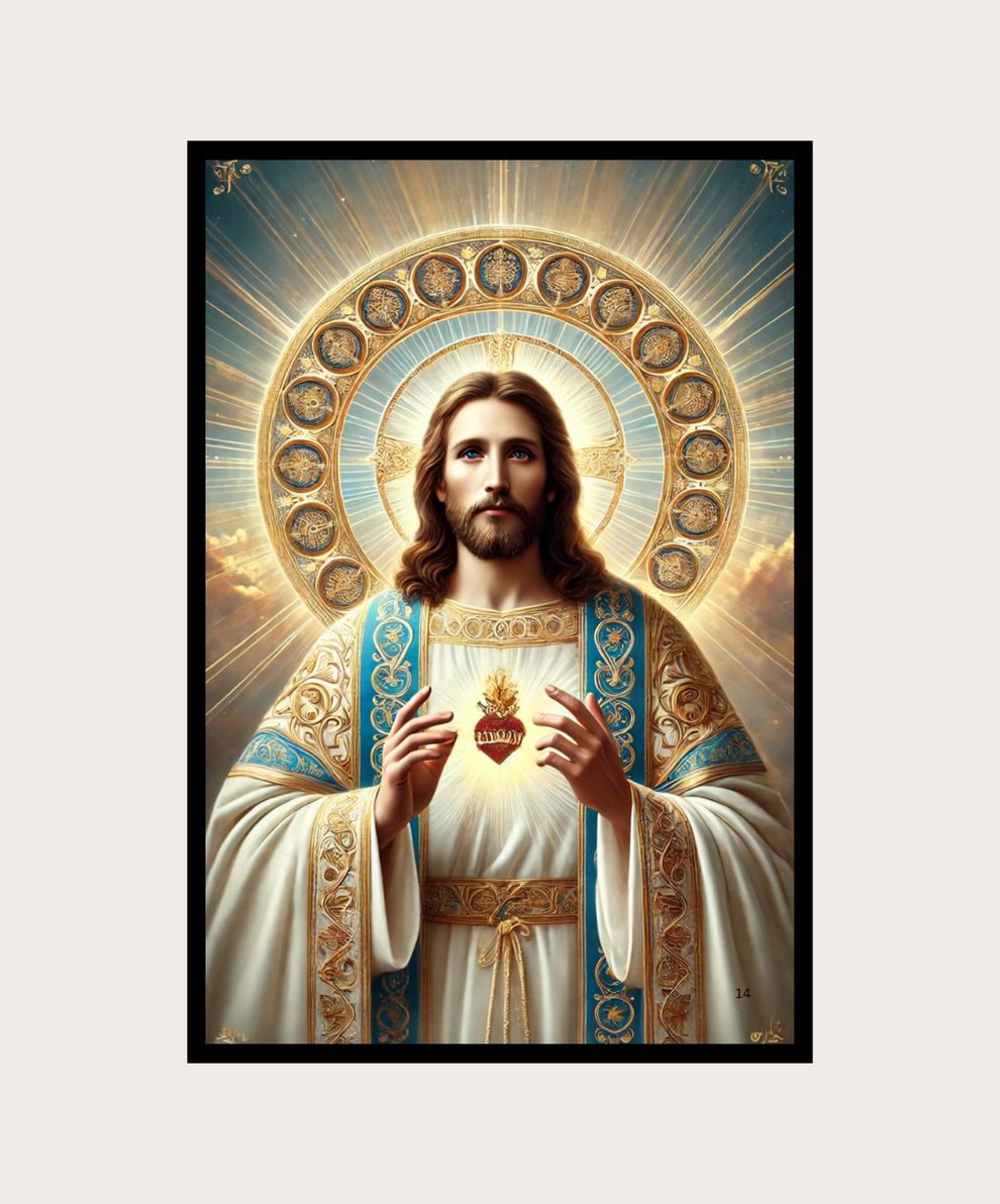 Divine Mercy Frame – Religious Wall Art for Home & Prayer Corner ...