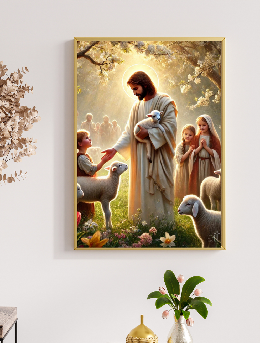 Buy Jesus Christ in Heaven Frame | Christian Wall Art| christian decor ...